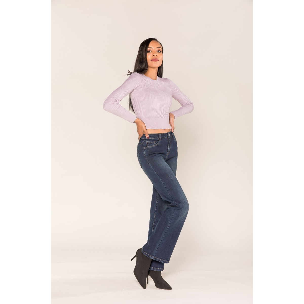 Jean Flare stretch Nina Carter brut femme - Matière noble 29,90€