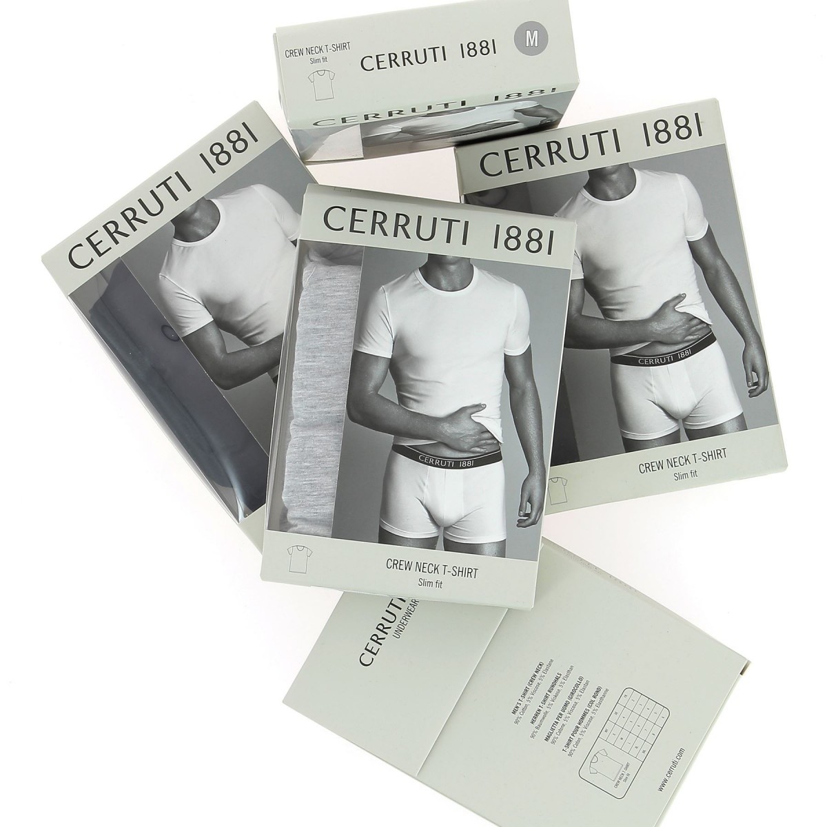 CERRUTI 1881 TEE SHIRT UNDERWEAR COL ROND NOIR